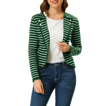 Allegra K Women's Open Front 3/4 Sleeve Sheer Floral Lace Cropped Shrug Cardigan - Walmart.com