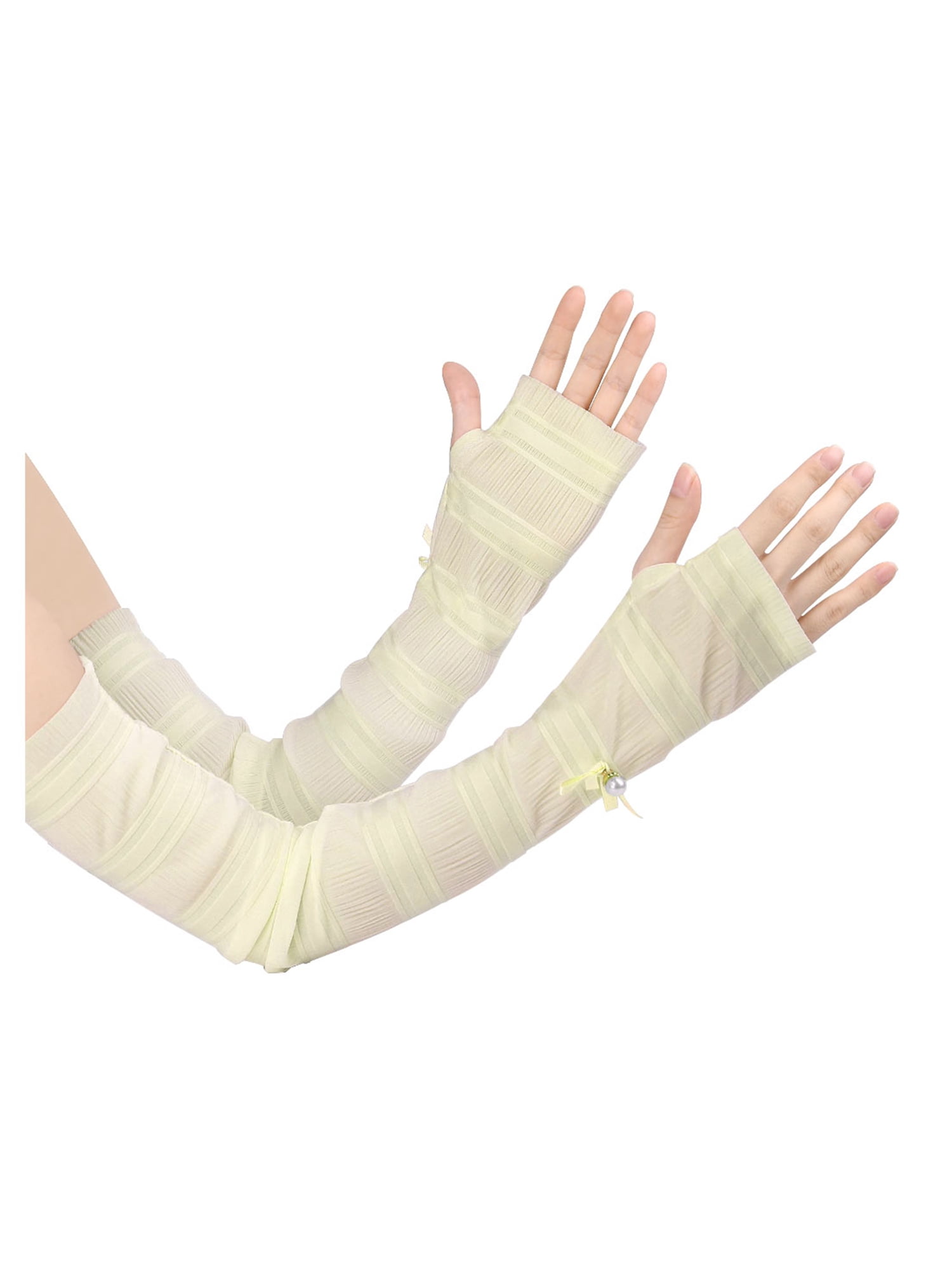 Allegra K Women's Outdoor Sun Block Long Arm Sunscreen Sleeves ...