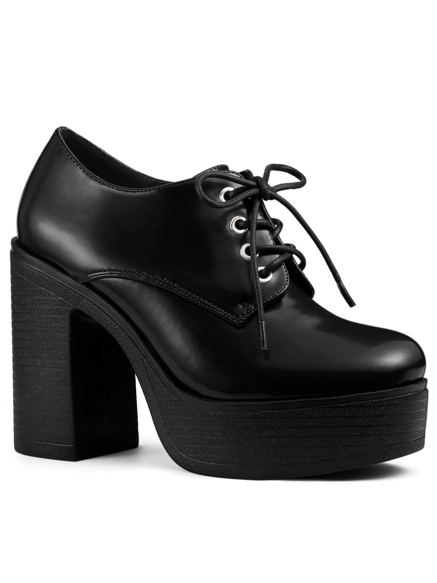 Allegra K Women's Platform High Block Heel Ankle Boots - Walmart.com