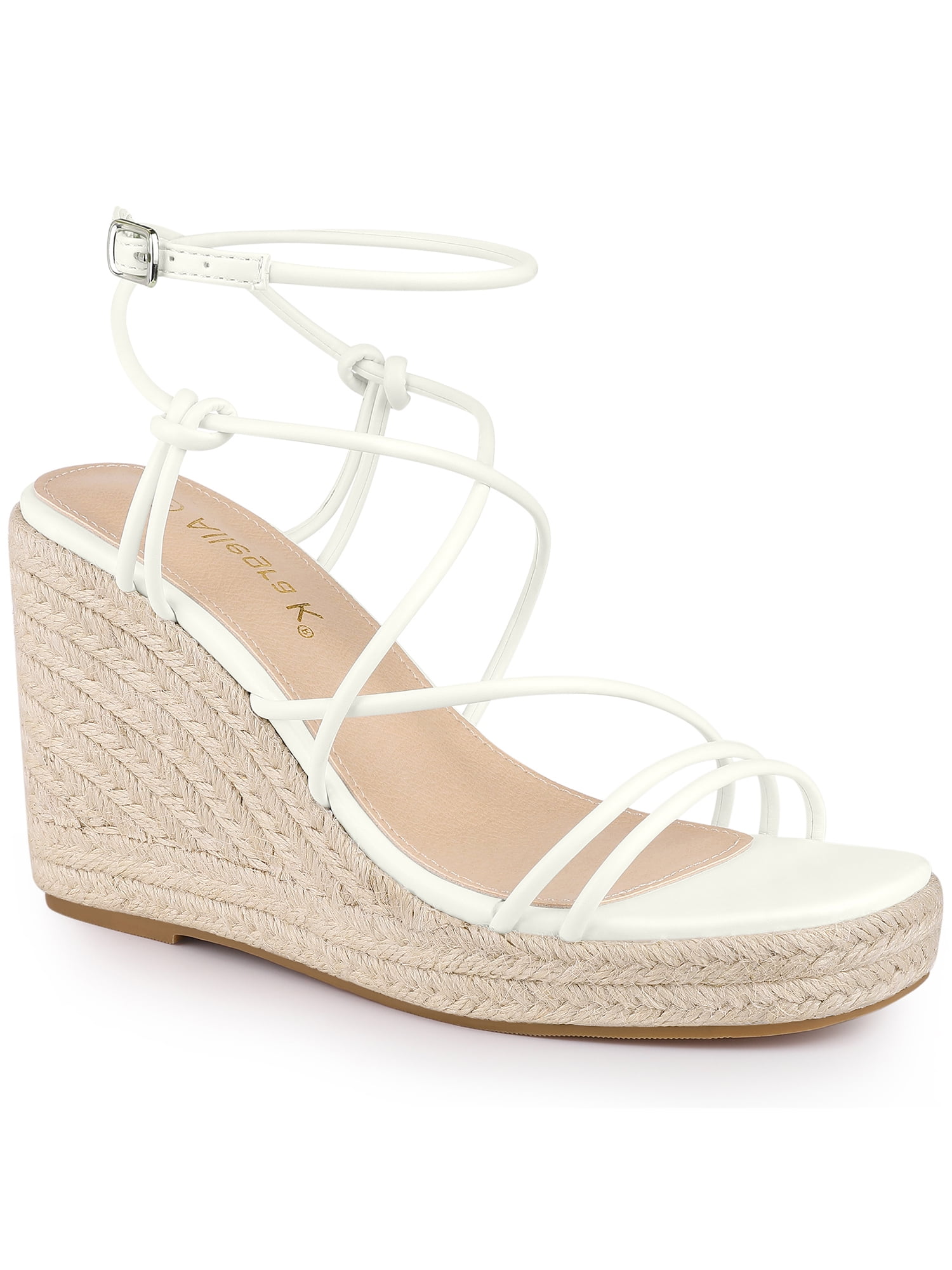 BLISSFUL STEP Women's Platform Wedges Heels Espadrille Wedge Sandals ...