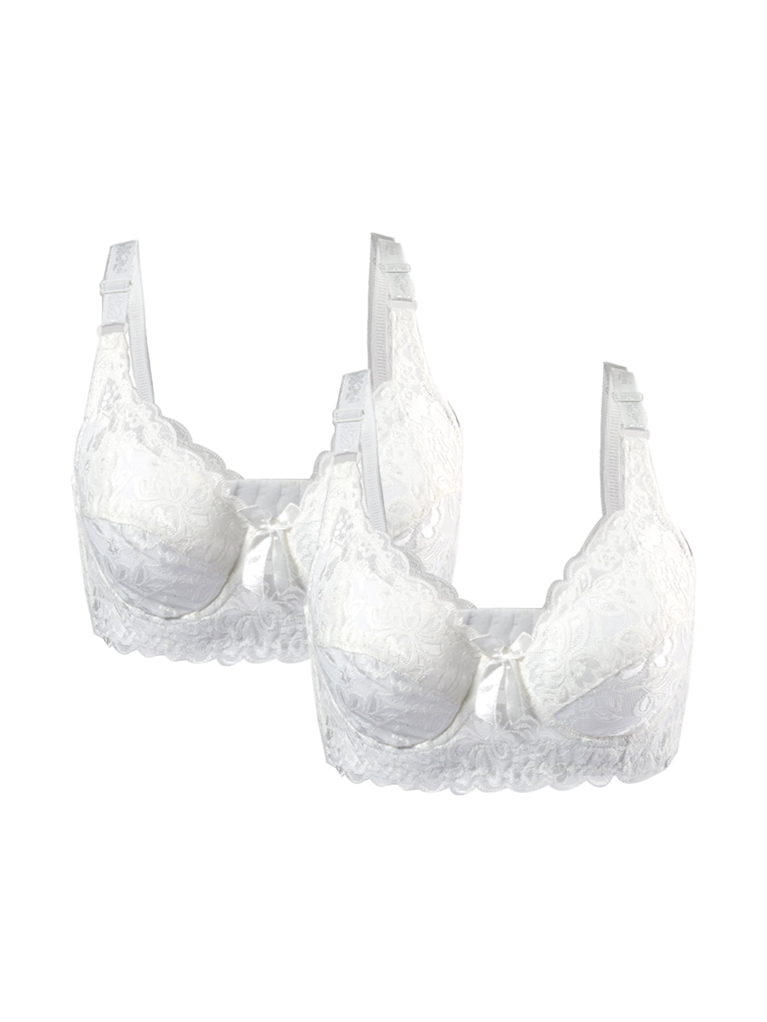 INSPIRE CHIC Women's Plus Size Full Coverage Padded Floral Underwired ...