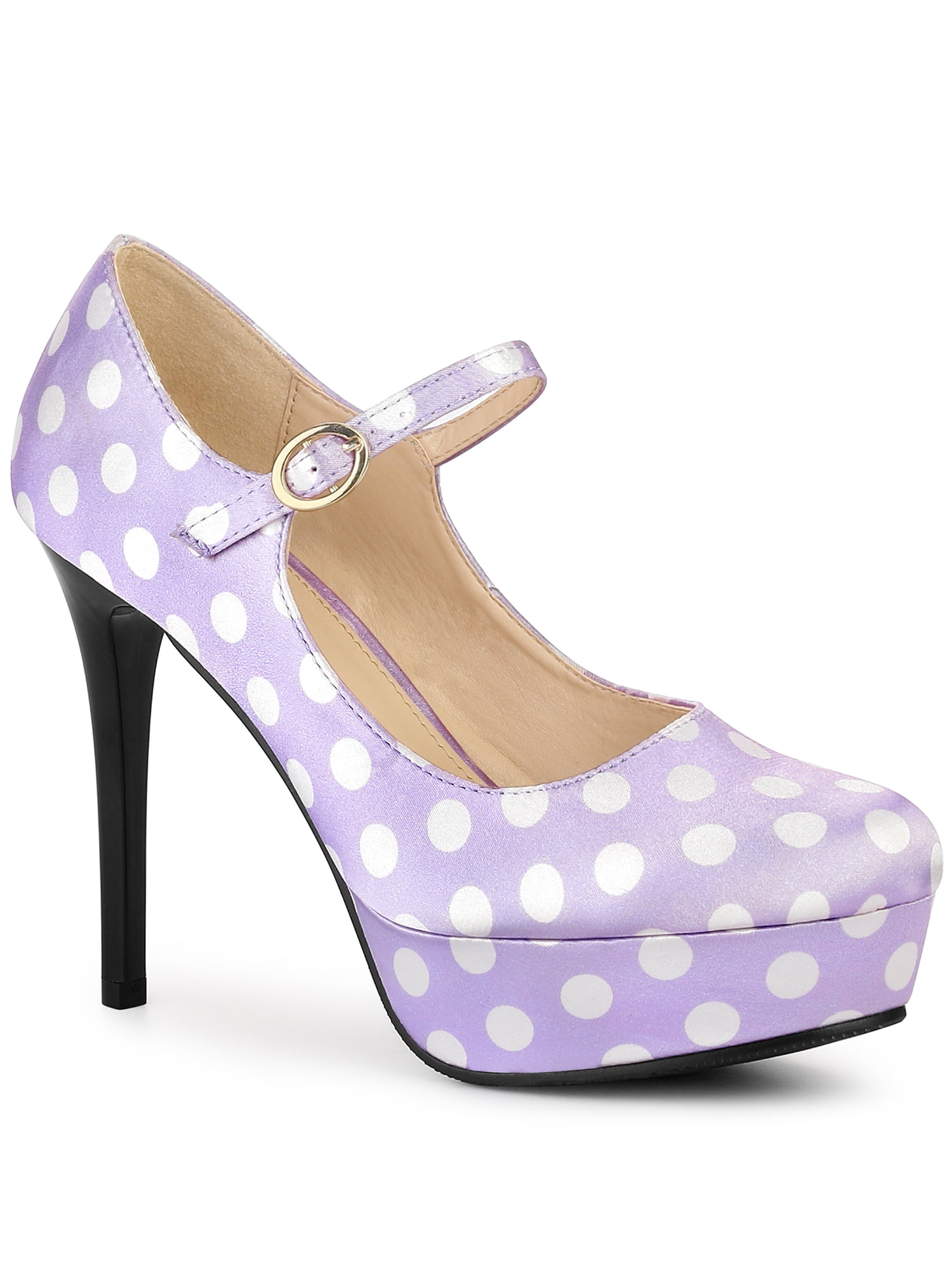 Allegra K Women's Polka Dots Platform Stiletto High Heel Pumps ...