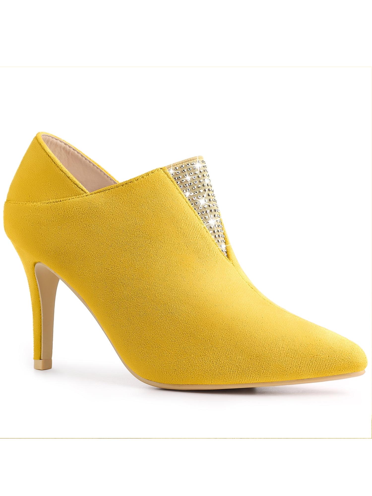 Allegra K Women's Rhiness Stiletto Heel Ankle Booties - Walmart.com