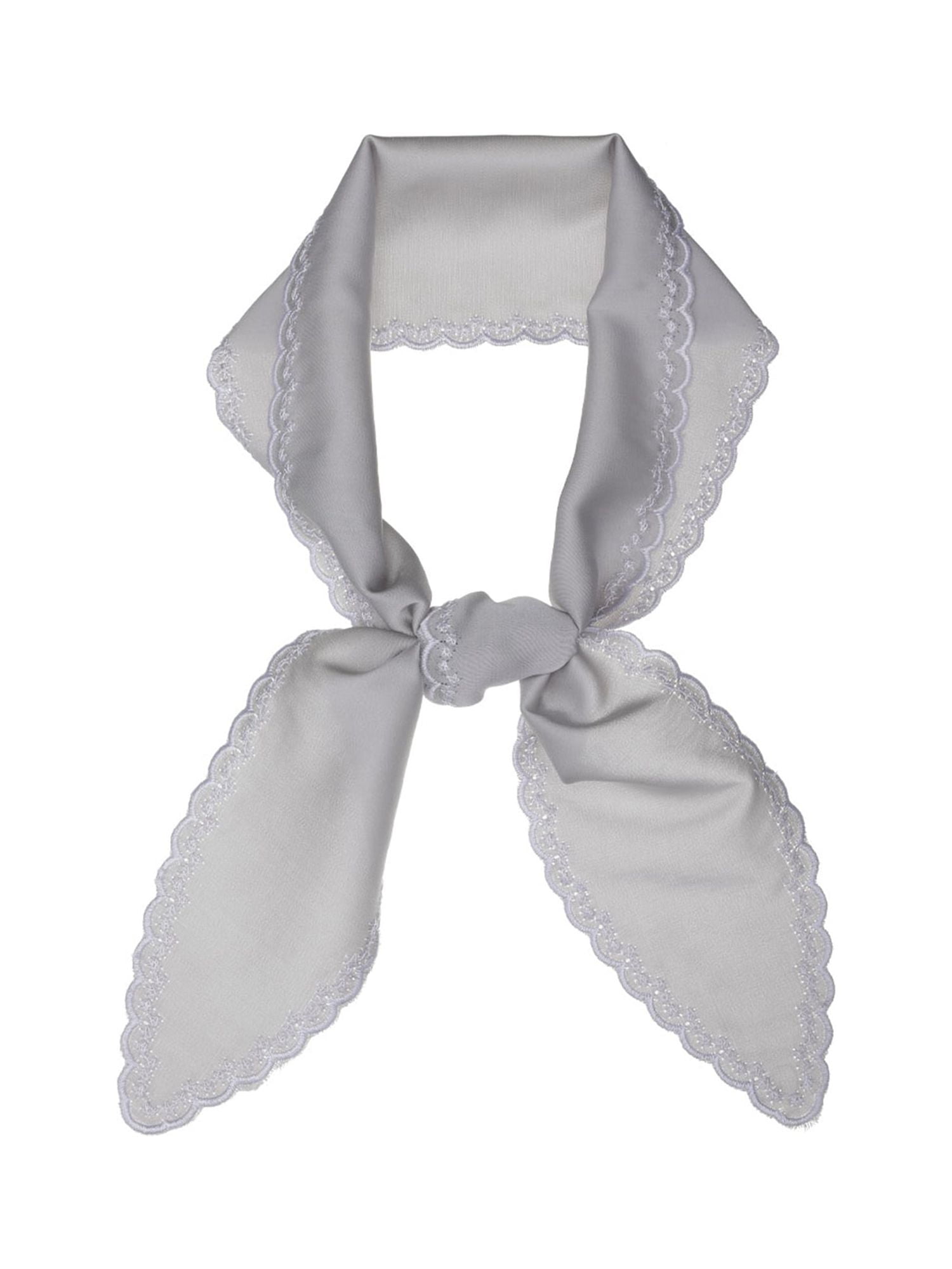 Allegra K Women's Ribbon Scarf Lace Embroidery Skinny Neckerchief Long ...