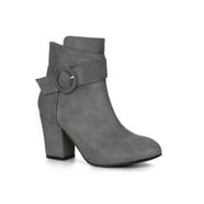 Vince Camuto Frezal Dark Taupe Suede Bootie Pointed Toe Strapped Ankle ...