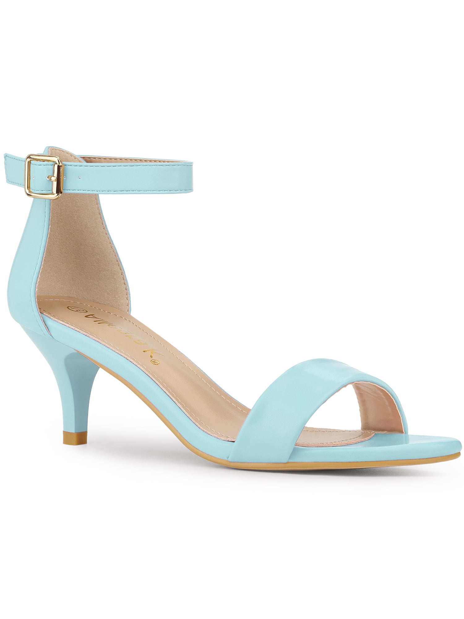 BLISSFUL STEP St. Patrick's Day Women's Shoes Kitten Heel Ankle Strap ...
