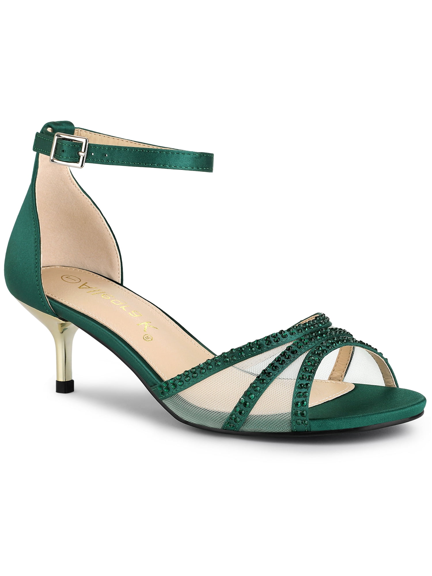 BLISSFUL STEP Women's Satin Rhines Stiletto Heel Sandals - Walmart.com