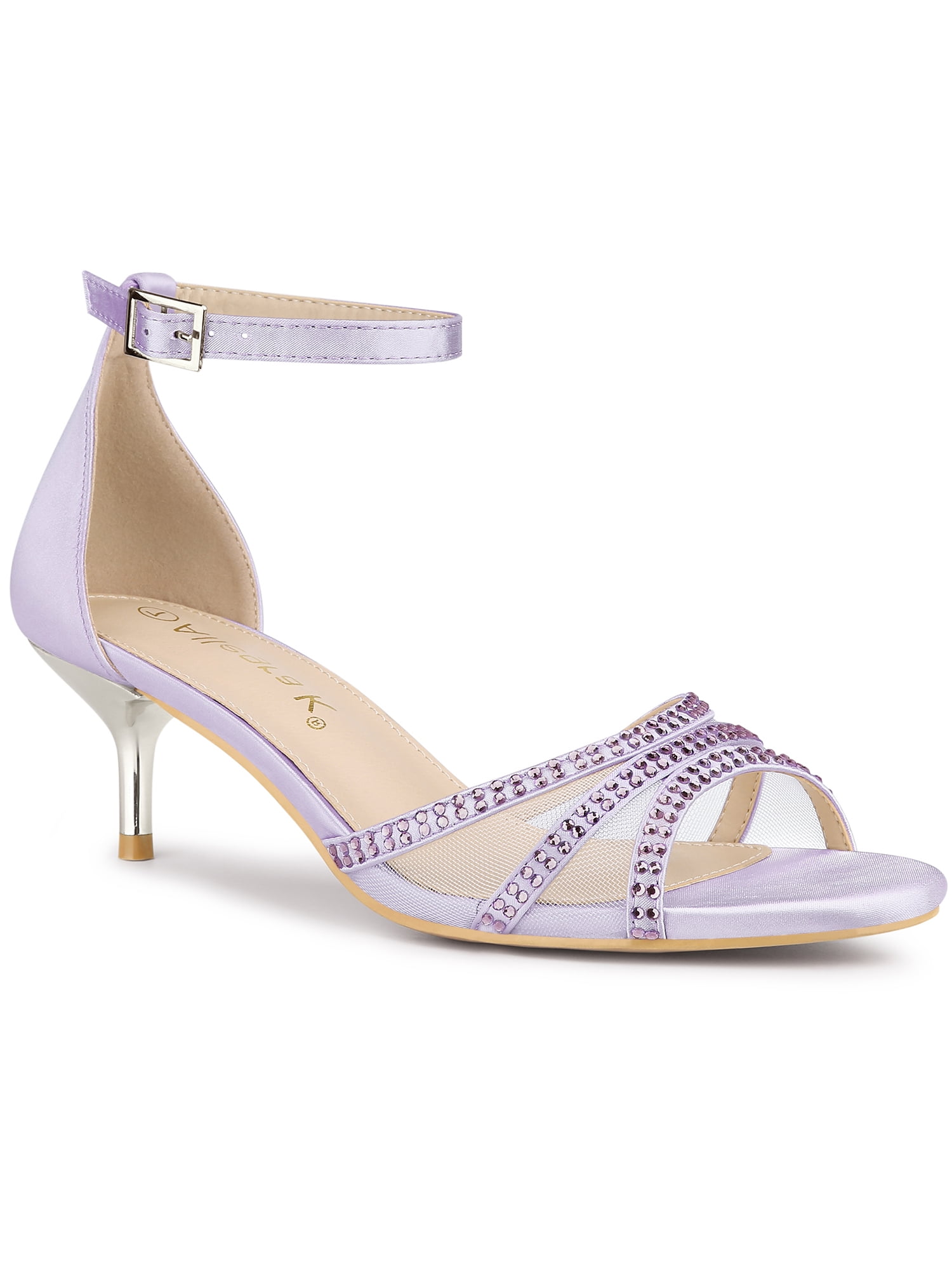BLISSFUL STEP Women's Satin Rhines Stiletto Heel Sandals - Walmart.com