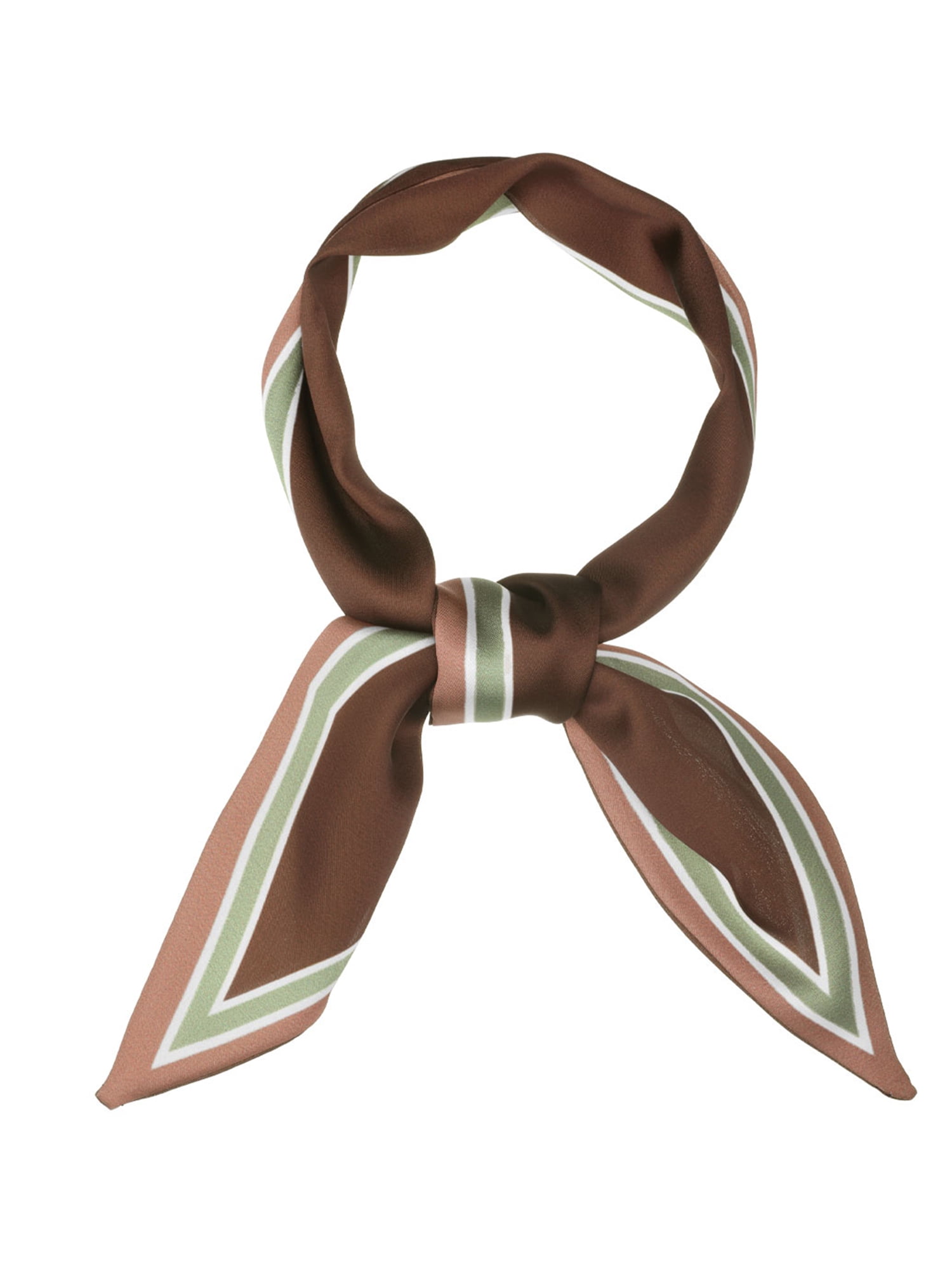 Allegra K Women's Skinny Scarf Ribbon Hair Band Heart Print Neck Scarf ...