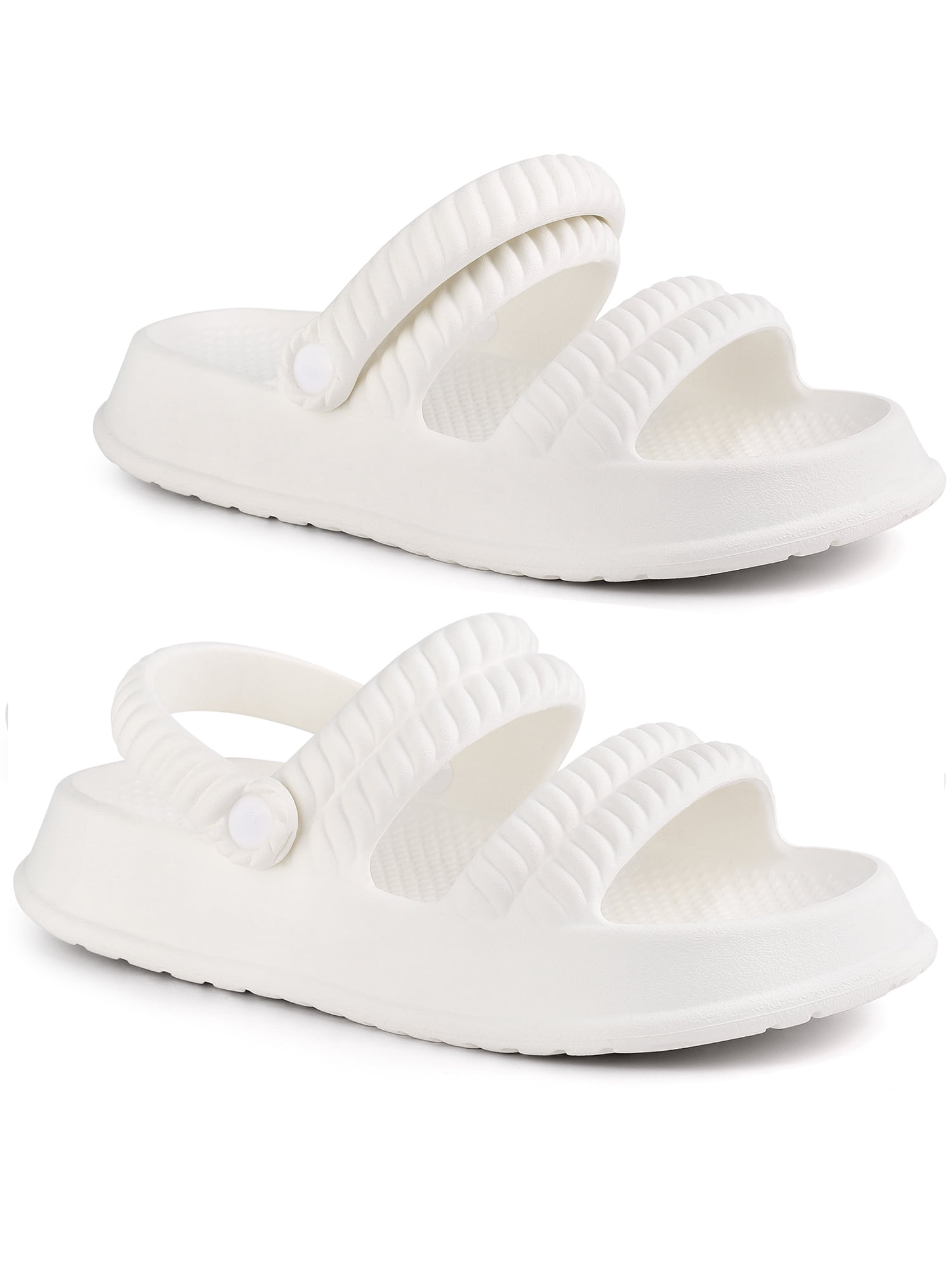 Allegra K Women's Slide Sandals Two-Way Wear Light Weight Slingback ...