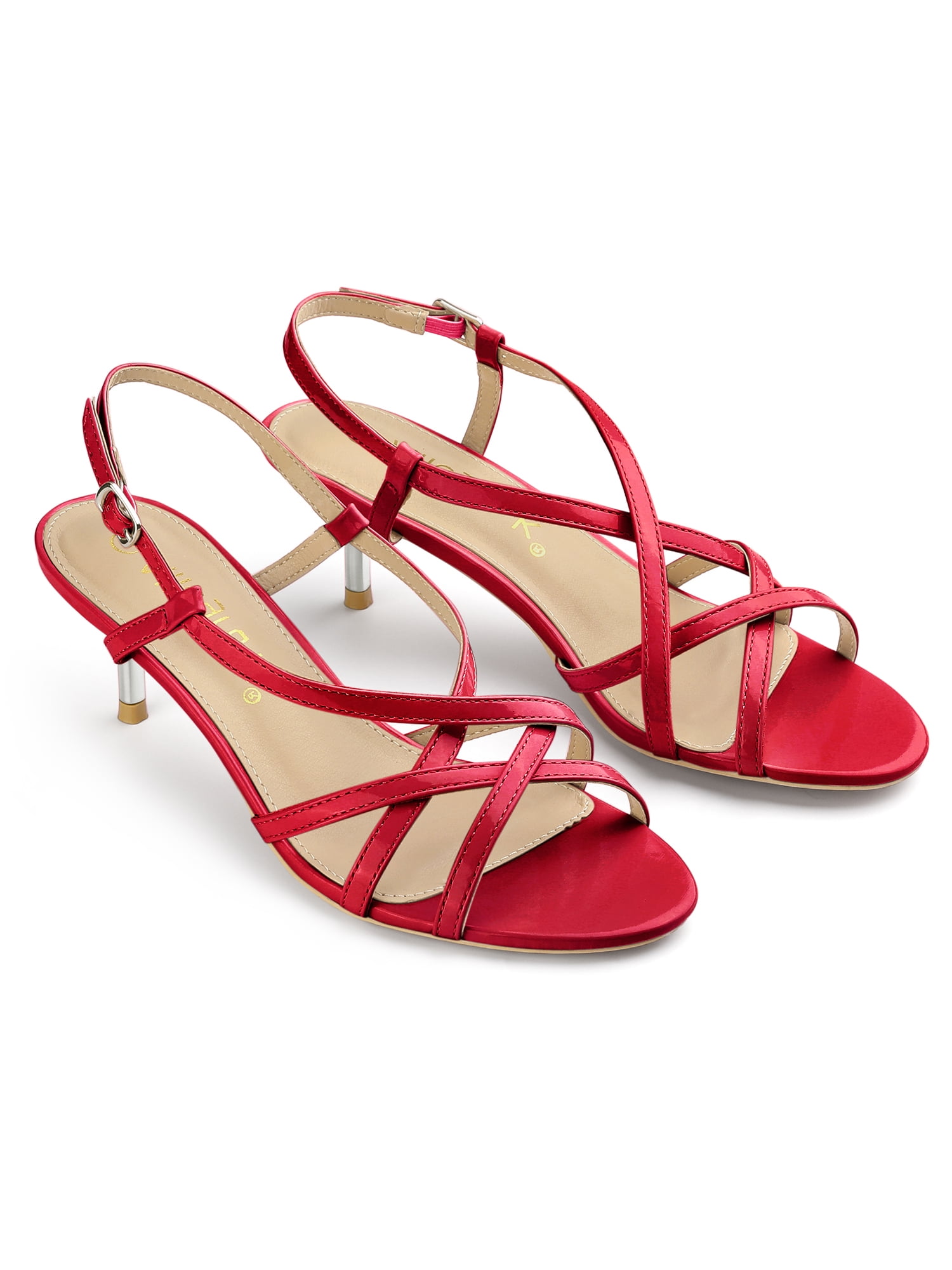 Allegra K Women's Slingback Strappy Stiletto Heels Sandals - Walmart.com