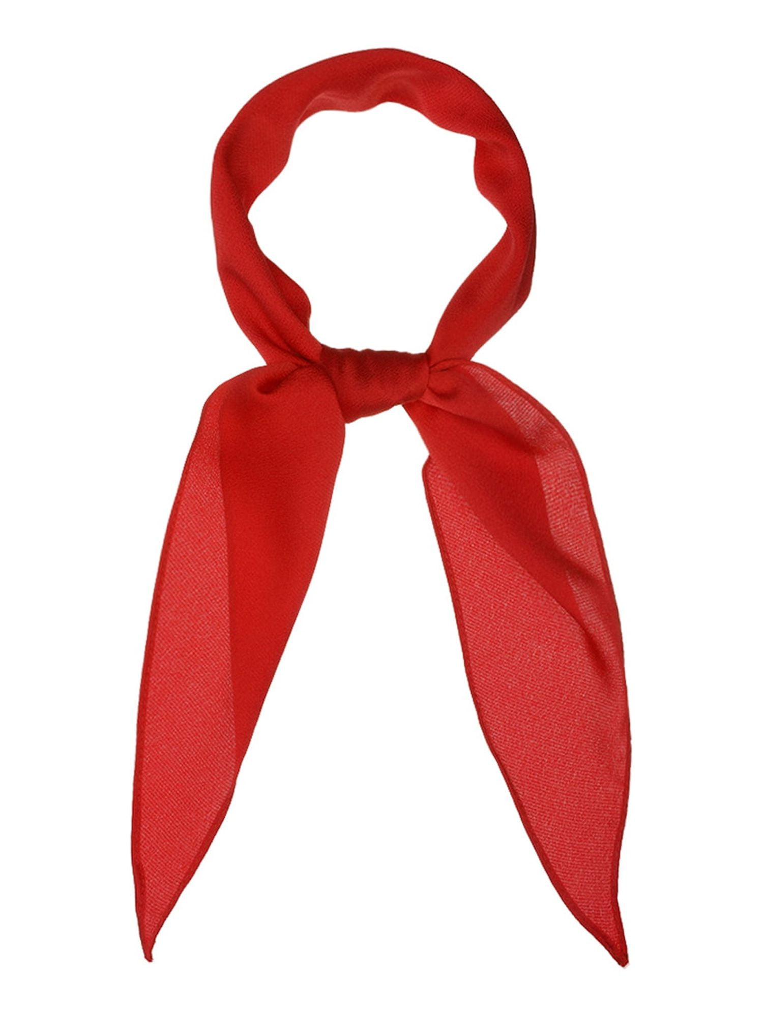 INSPIRE CHIC Women's Solid Color Rhombus Skinny Long Neckerchief ...