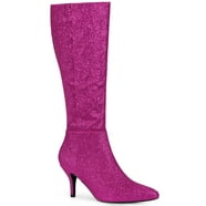 Women's Red Glitter Boots - Walmart.com