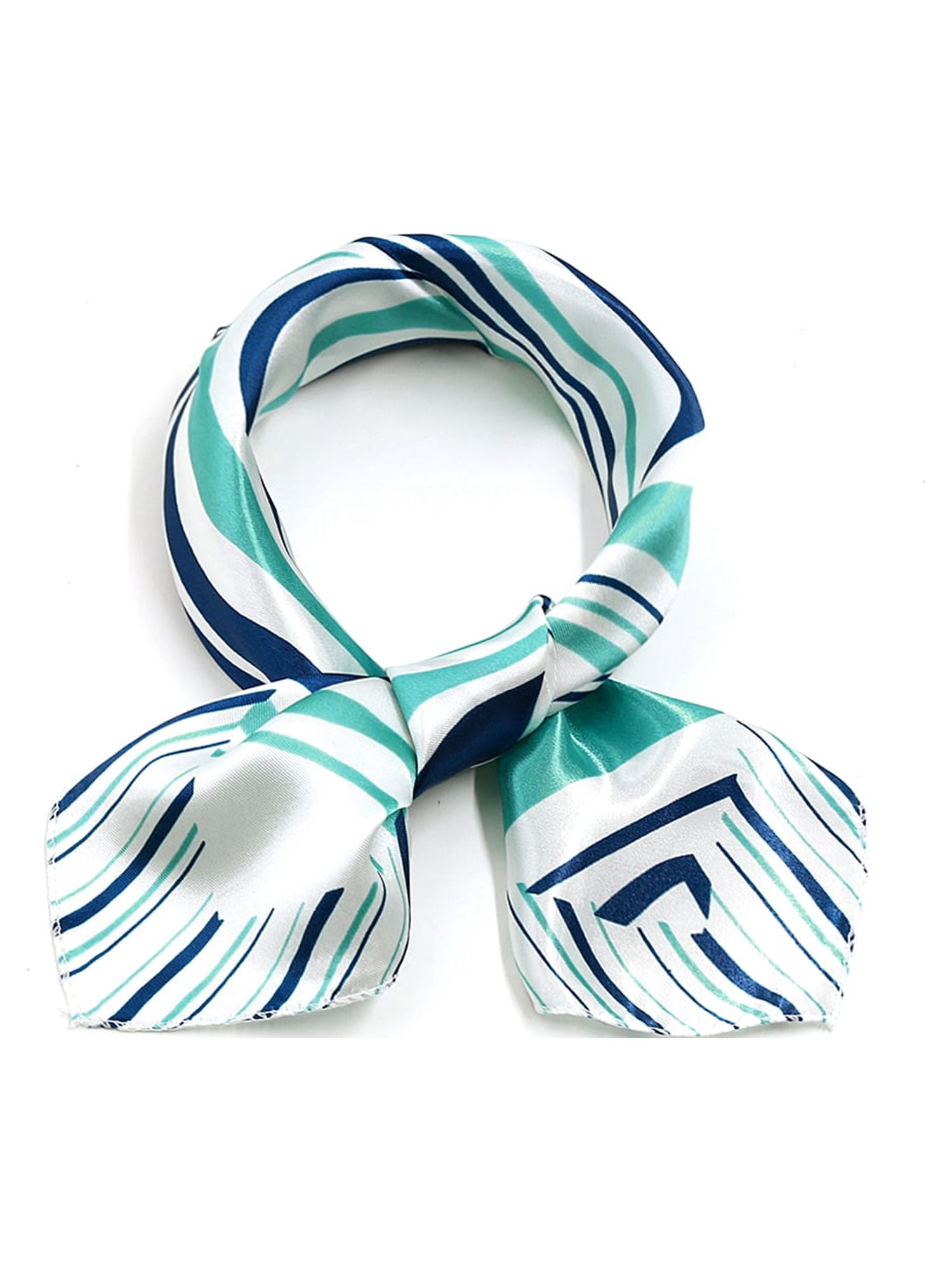 Allegra K Women's Square Shaped Printed Contrast Color Casual Scarf ...