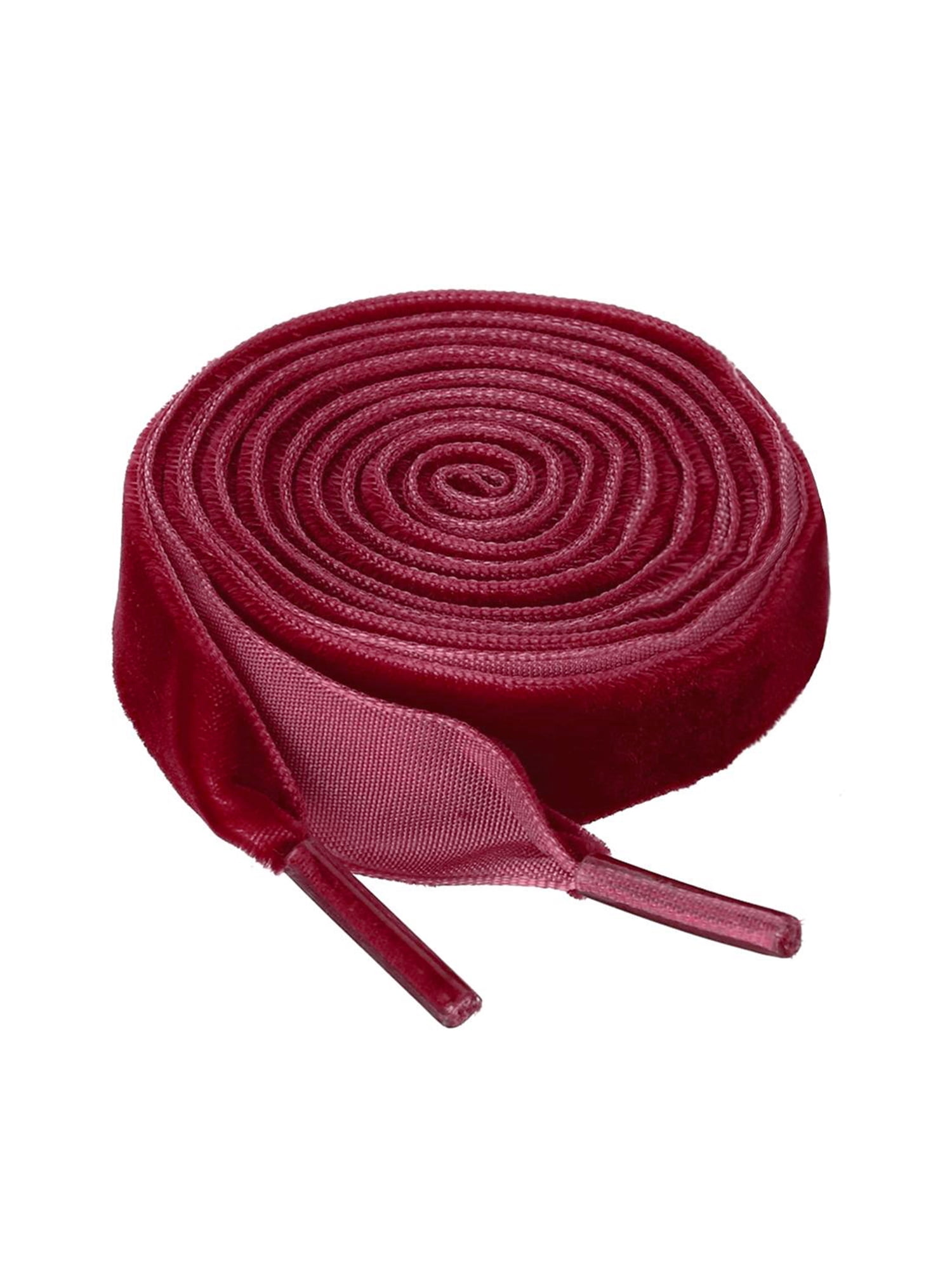 INSPIRE CHIC Women's Wide Ribbon Shoe Laces Flat Velvet Shoelaces ...