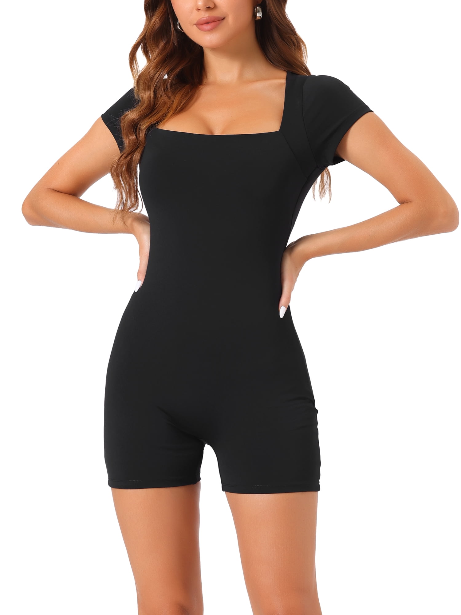 INSPIRE CHIC Women's Jumpsuit Sleeveless Jumpsuits Tie Waist Stretchy ...