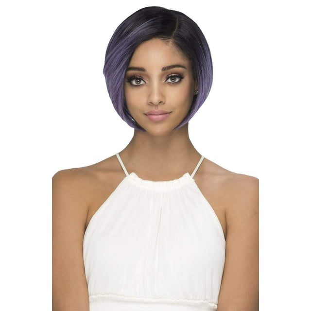 Allegra Wig Color 1 - Vivica Fox Wigs 10" Baby Lace Front Heat Friendly ...