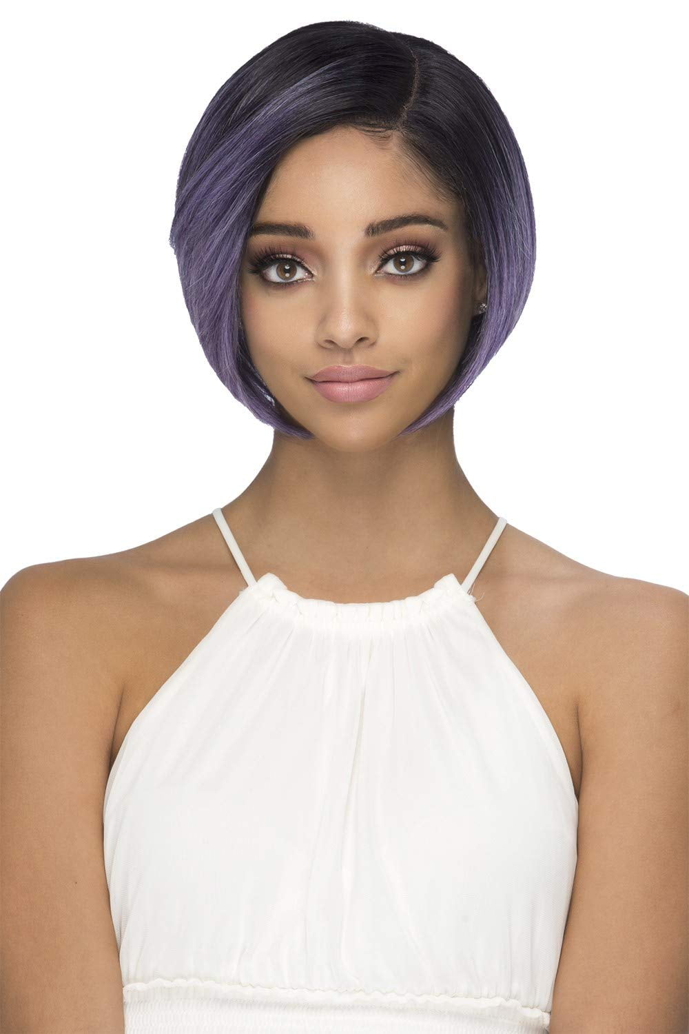 Allegra Wig Color 4 - Vivica Fox Wigs 10" Baby Lace Front Heat Friendly ...