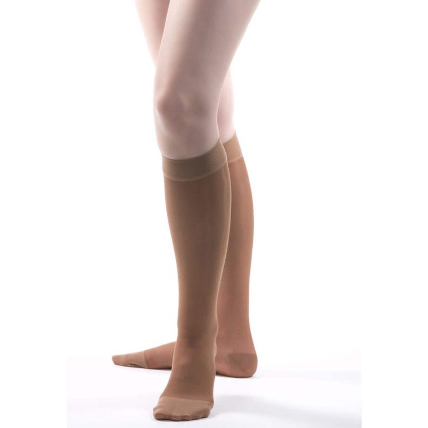 Allegro 15-20 mmHg Essential 16 Sheer Compression Support Hose - Knee ...