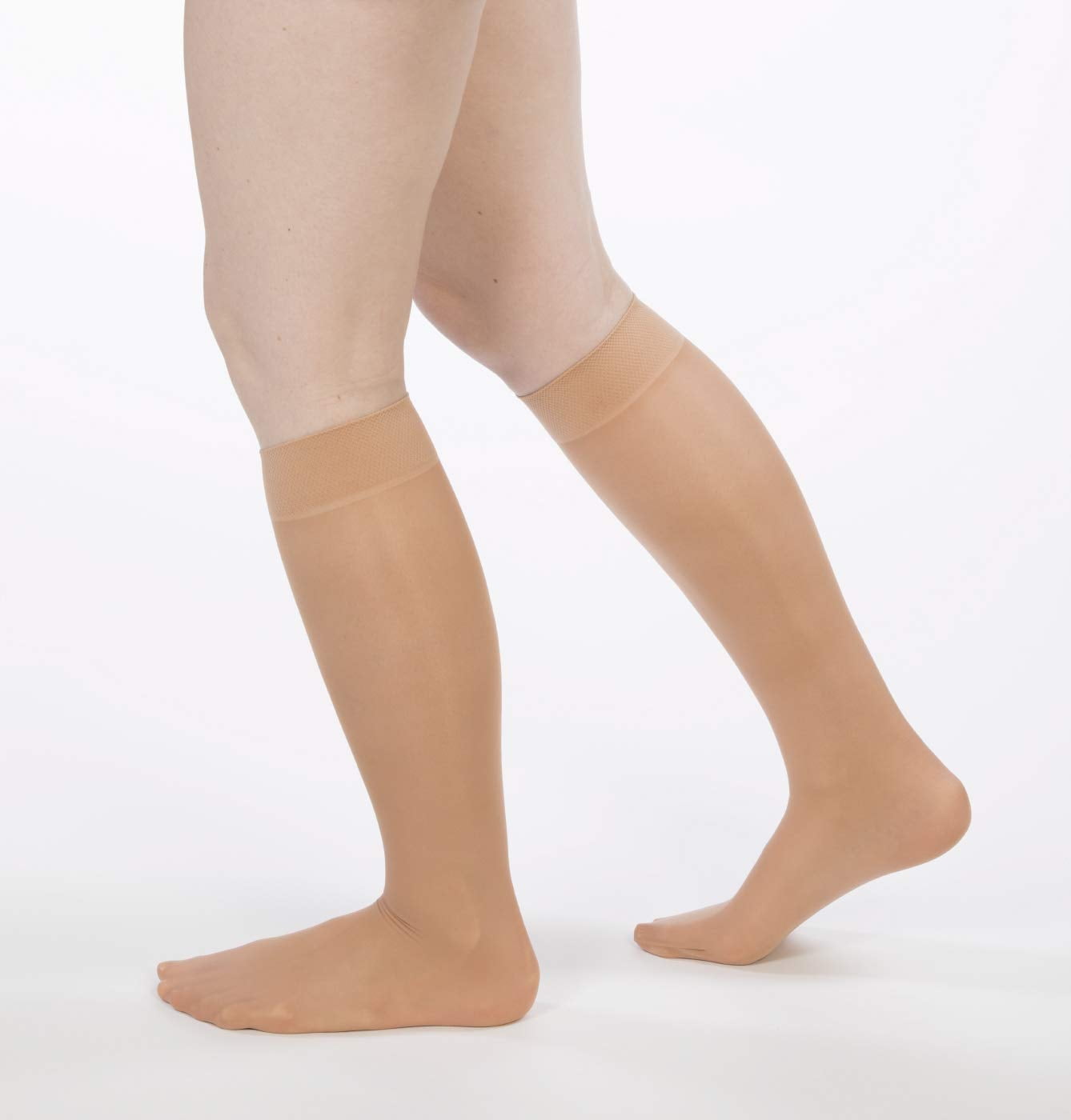 Allegro 15-20 mmHg Essential 16 Sheer Compression Support Hose - Knee ...
