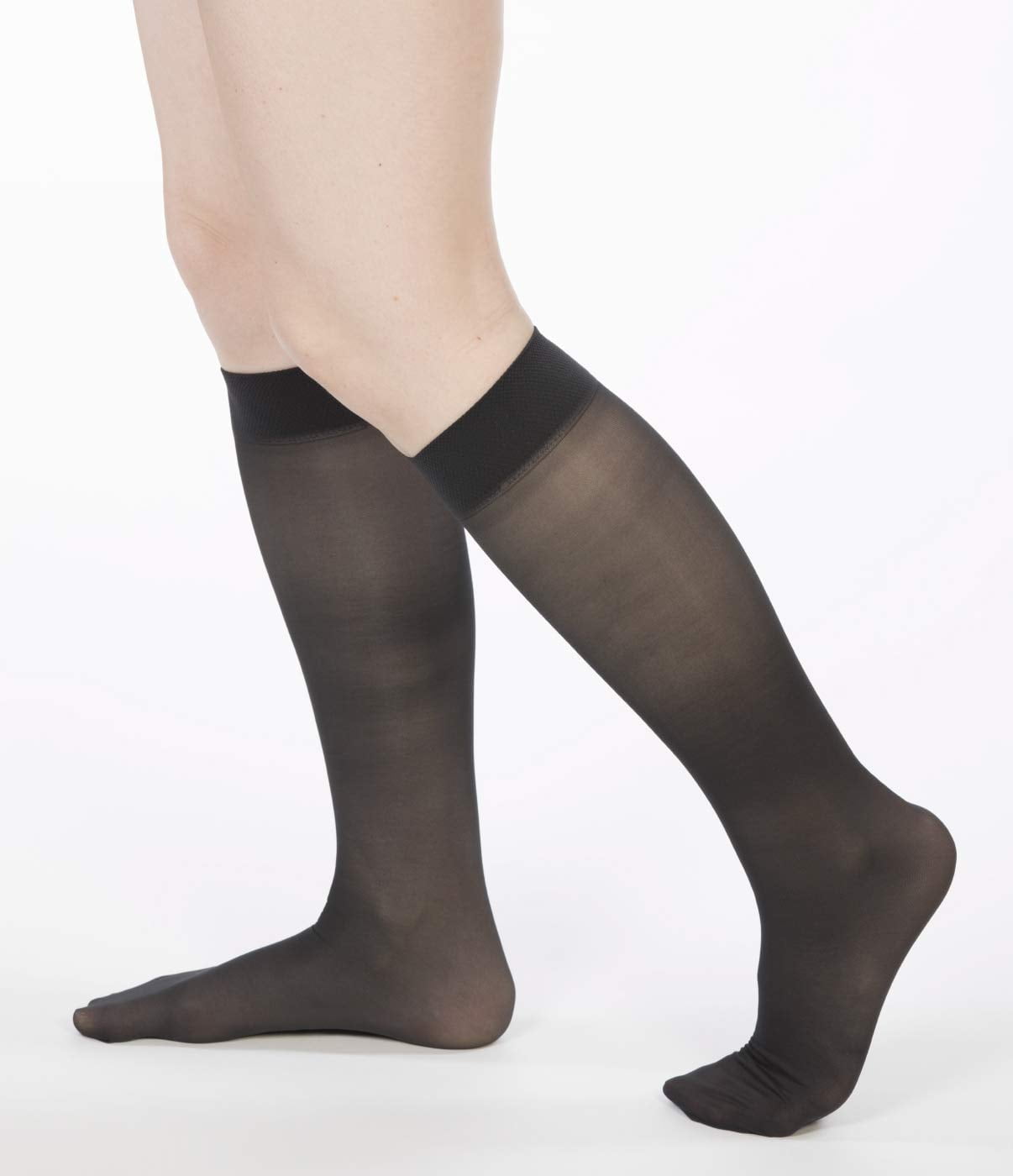 Allegro 15-20 mmHg Essential 16 Sheer Compression Support Hose - Knee ...