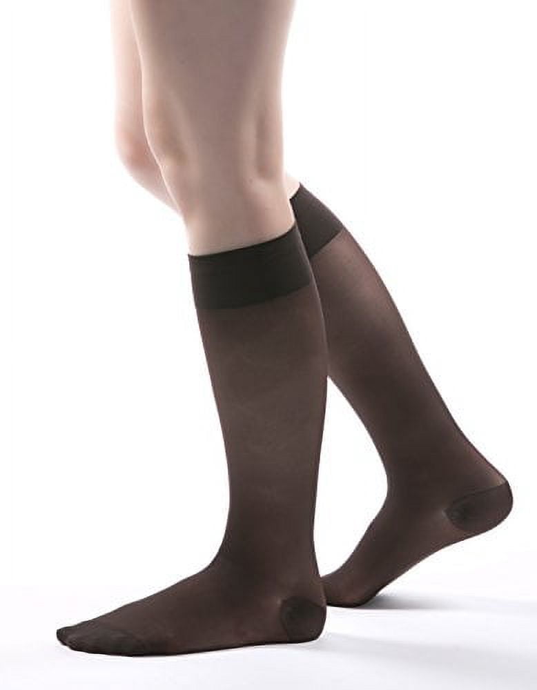 Allegro 15-20 mmHg Premium Italian Sheer Knee High Compression Sock ...