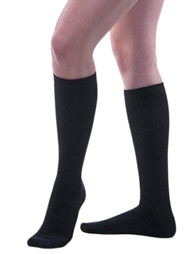 Allegro 20-30mmHg Athletic 325 Support Compression Socks (Black) X ...