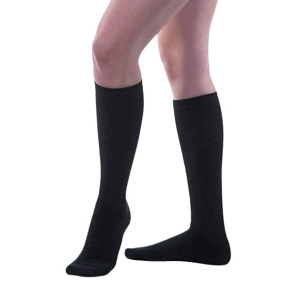 Allegro 20-30mmHg Athletic 325 Support Compression Socks (Black) X ...