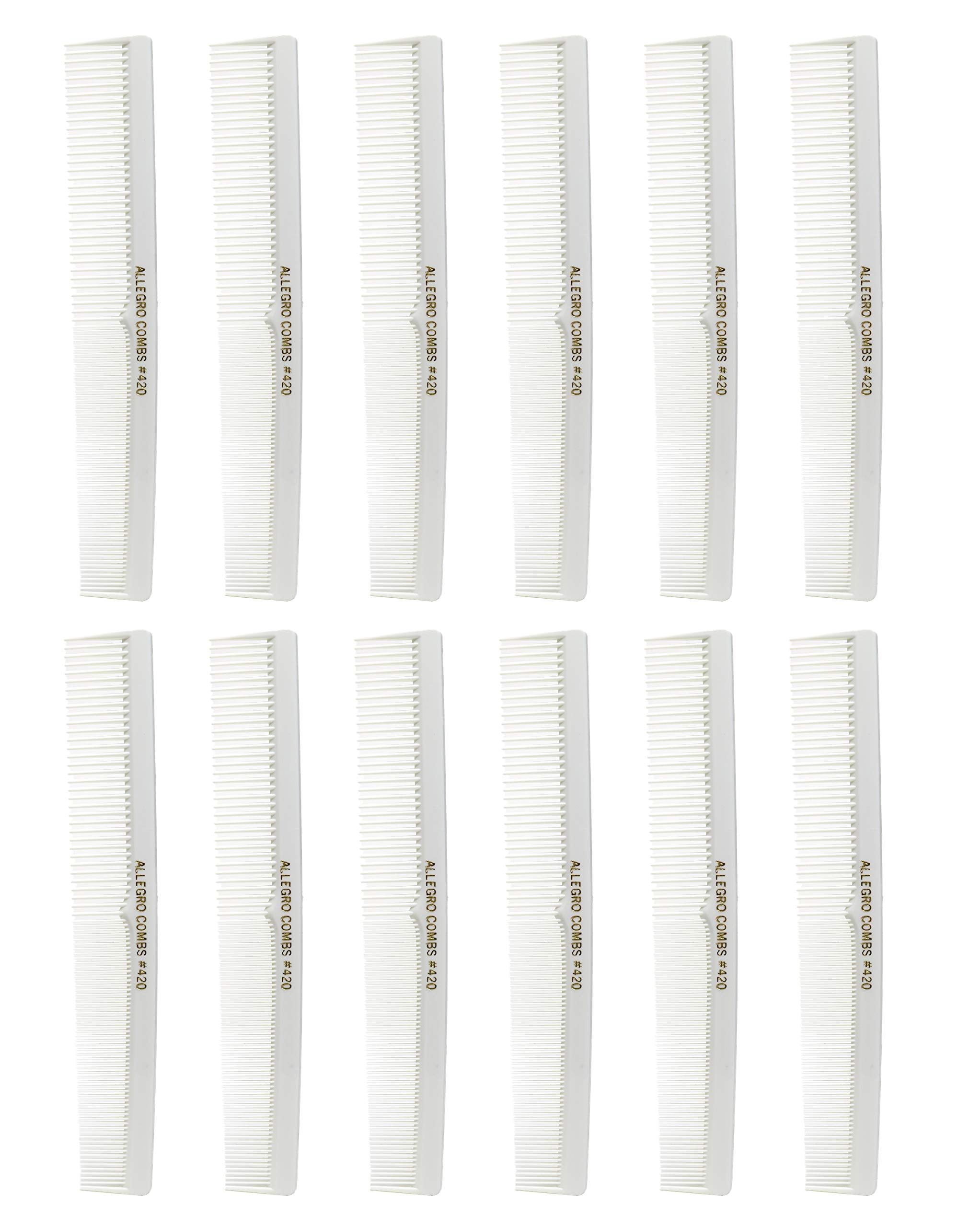 Allegro #420 Hair Combs - Barber, Beard, Mustache, and Pocket Combs for ...