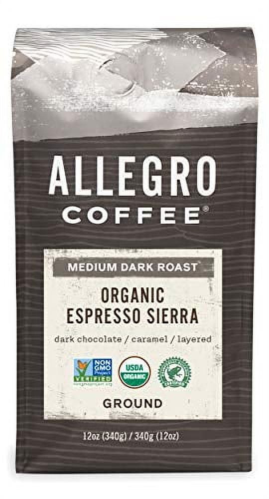 Allegro Coffee Organic Espresso Sierra Ground Coffee, 12 oz - Walmart.com