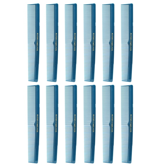 Allegro Combs 420, Women's Hair Barber Styling Comb Set, Teal, 12 Units ...