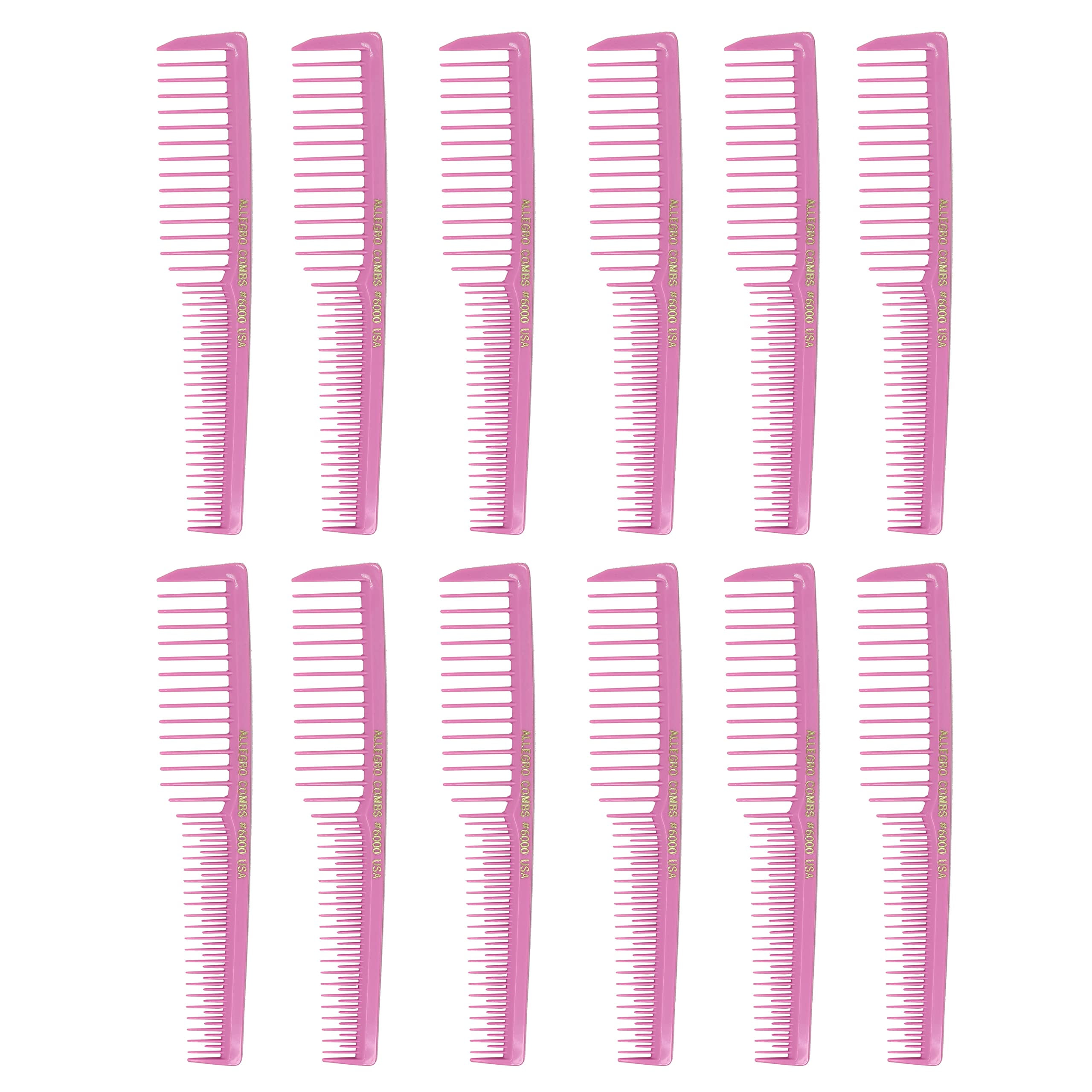 Allegro Combs 6000 Wide Tooth Teasing Lift Vented Hair Combs Space ...