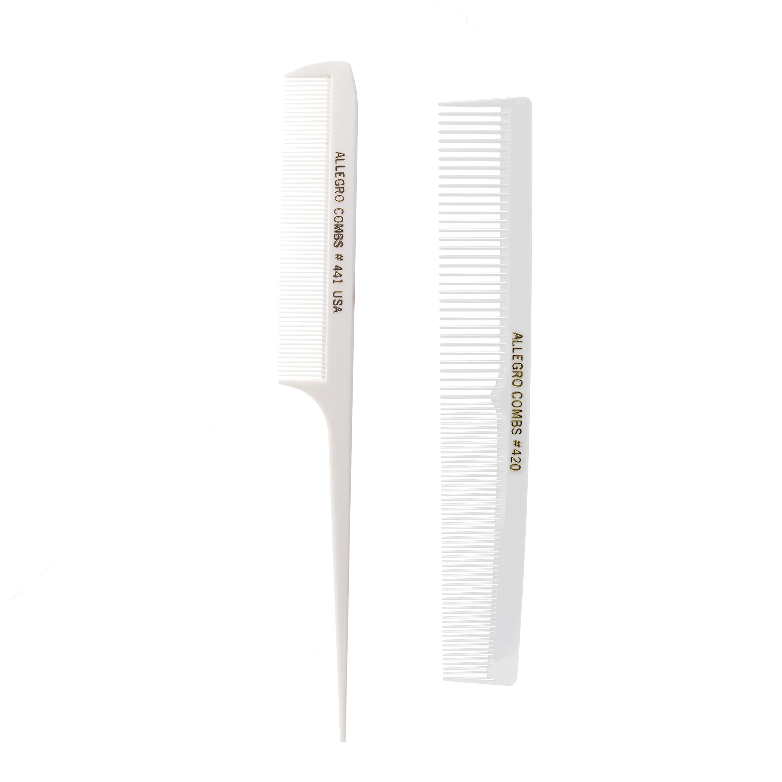 Allegro Combs Rat Tail And Barber Comb Stylist Combs Set Rattail ...