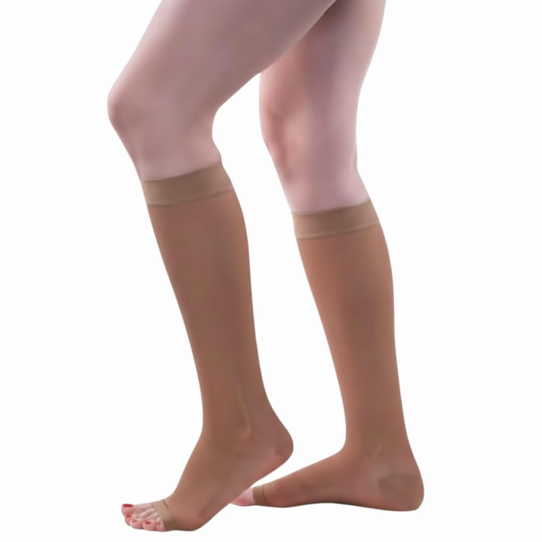 Allegro Essential Sheer Support Knee High 8-15 mmHg Compression ...