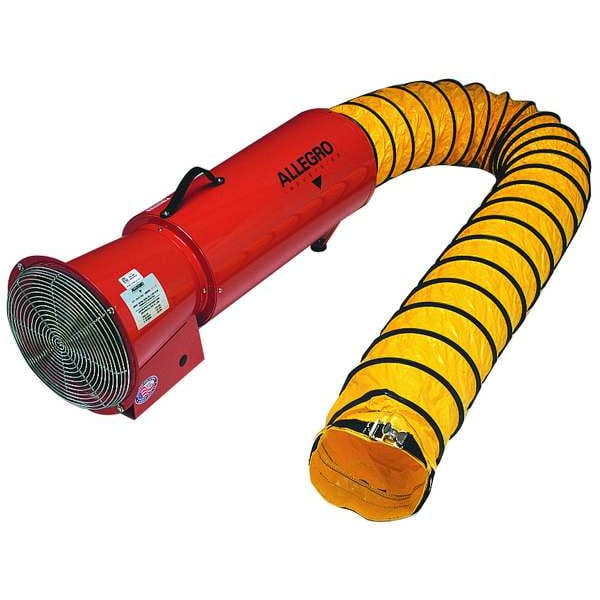 Allegro Industries Confined Space Fan,Orange,13 5/8" W 9514-25 ...