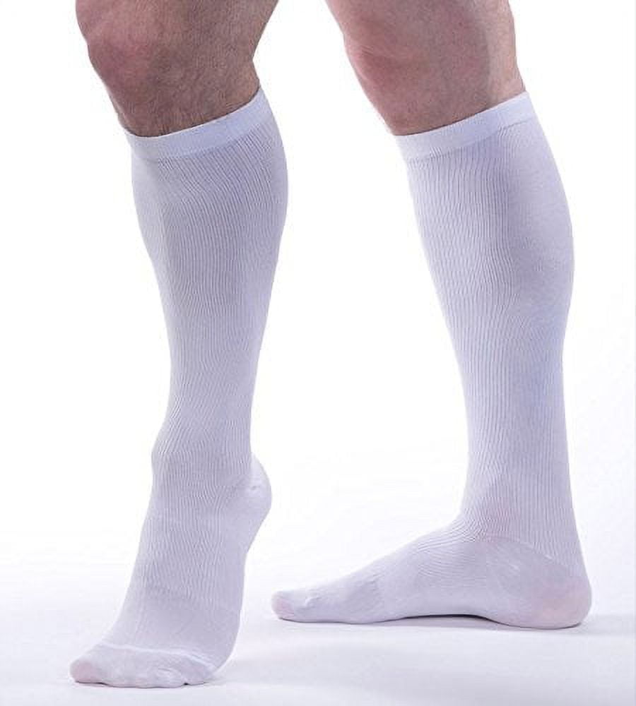 Allegro Men’s 15-20 mmHg Essential 103 Ribbed Compression Support Socks ...