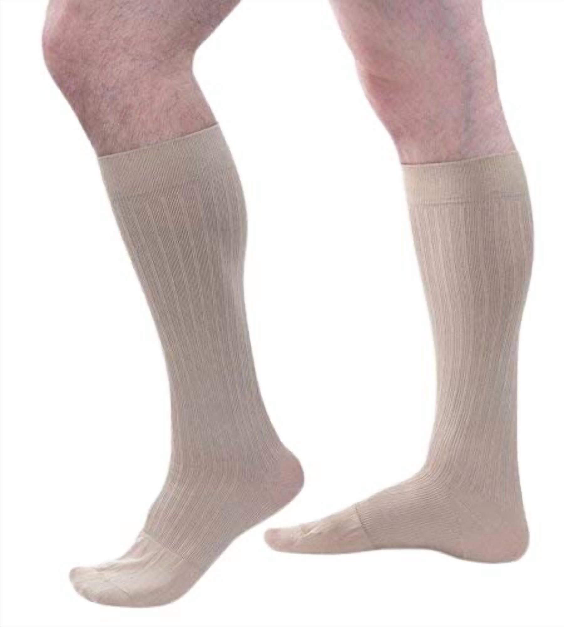 Allegro Men’s 20-30 mmHg Essential 102 Ribbed Compression Support Socks ...