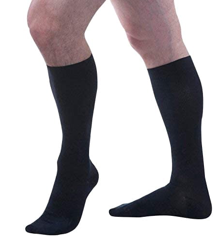 Allegro Men’s 20-30 mmHg Essential 102 Ribbed Compression Support Socks ...