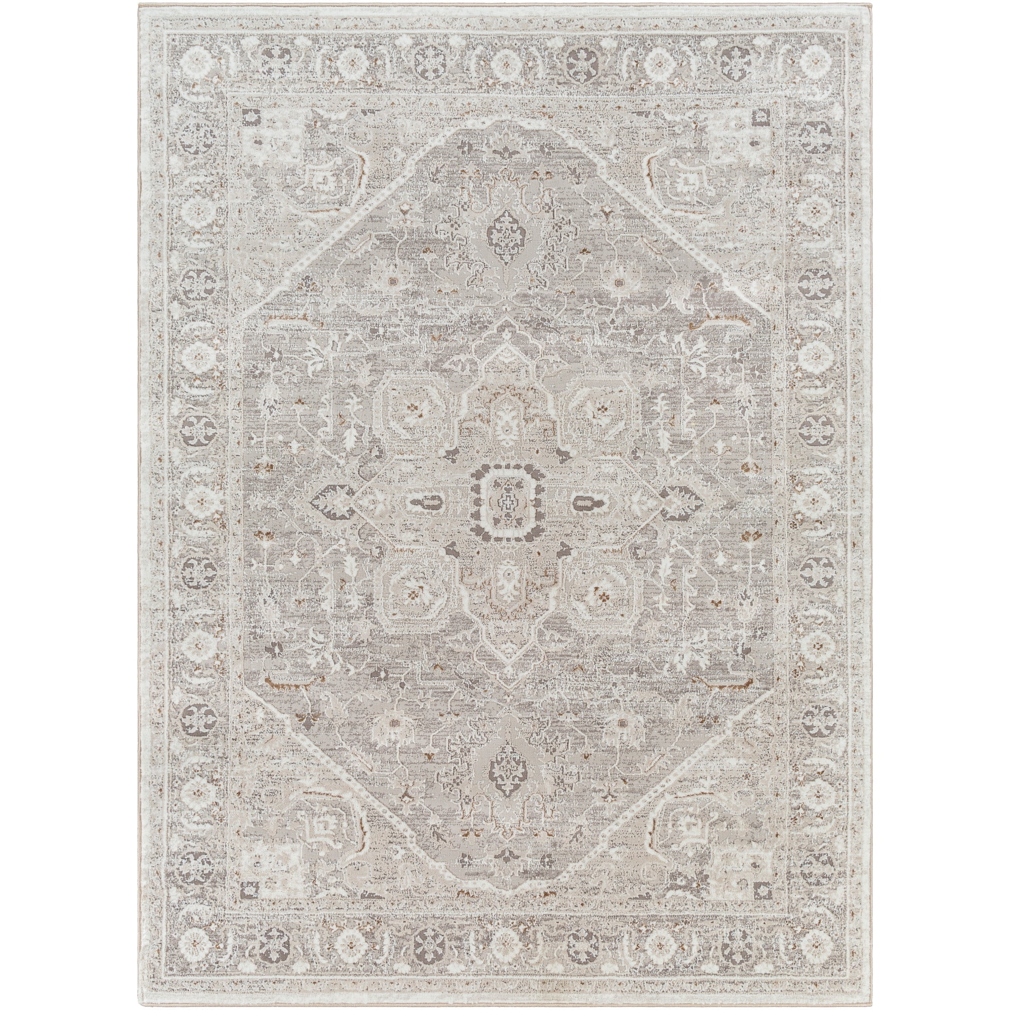Allegro Taupe 7'10" x 10' Traditional Rectangle Area Rug - Walmart.com