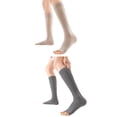 Allegro Toeless Non-slip Grip Socks - Cotton Socks for Yoga, Barre ...