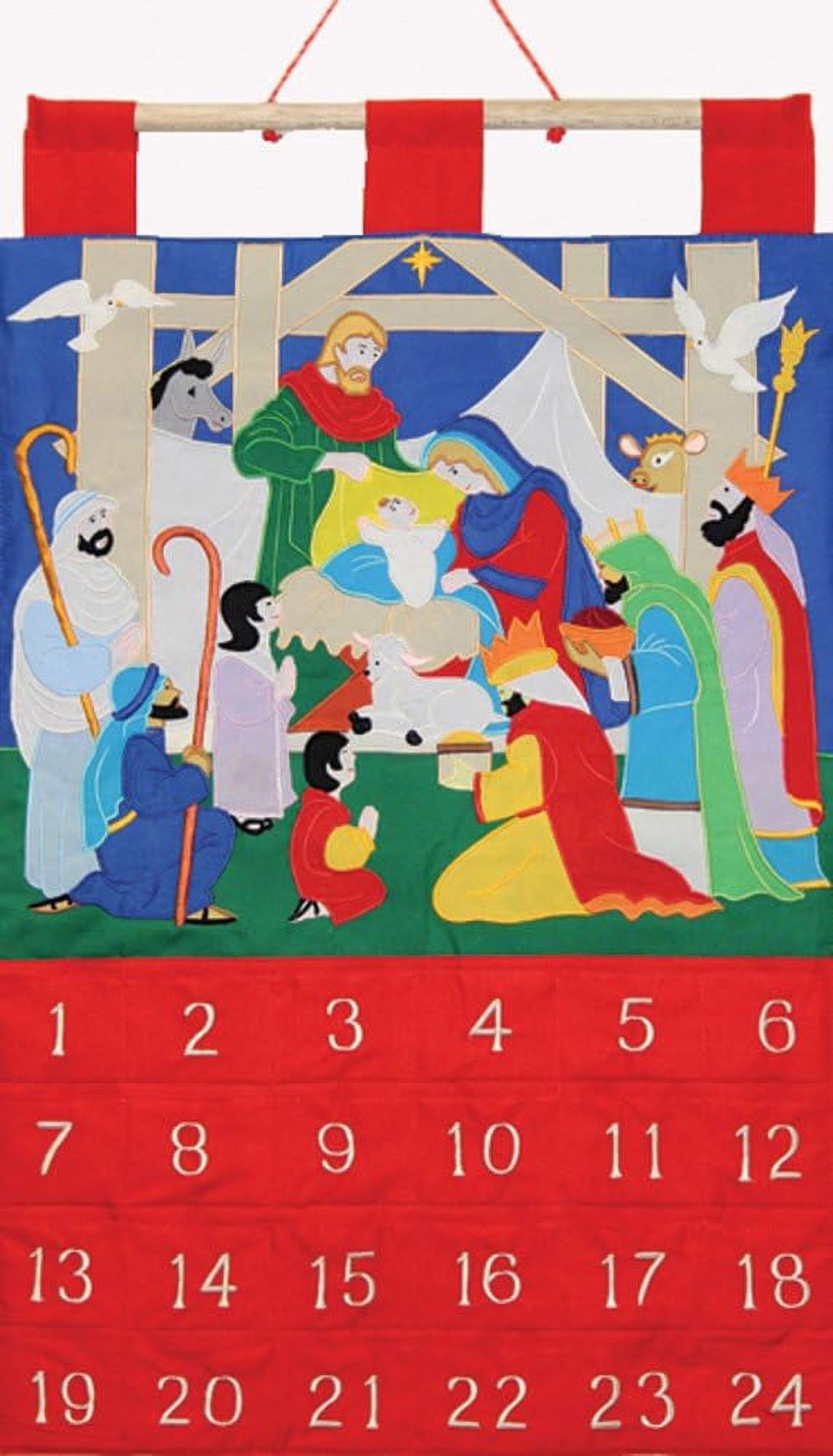 Alleluia Fabric Advent Calendar (Countdown to Christmas) - Walmart.com