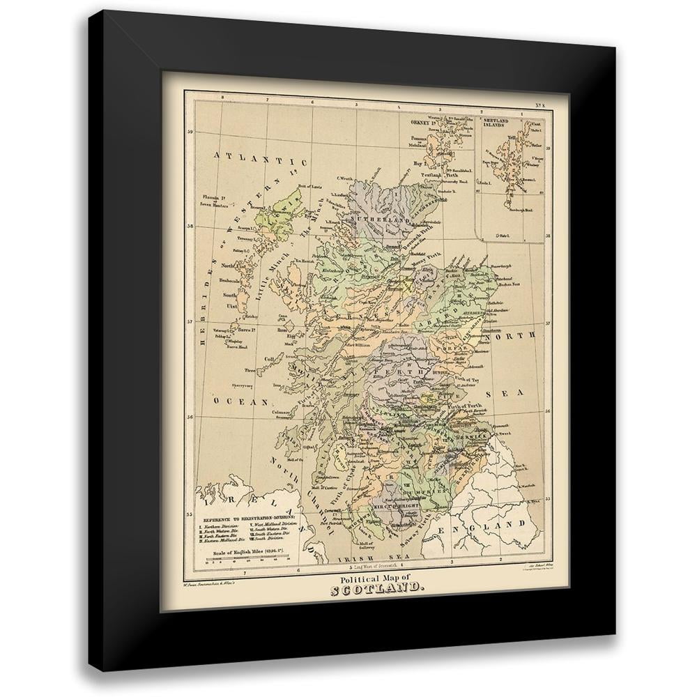 Allen 15x18 Black Modern Framed Museum Art Print Titled - Scotland ...