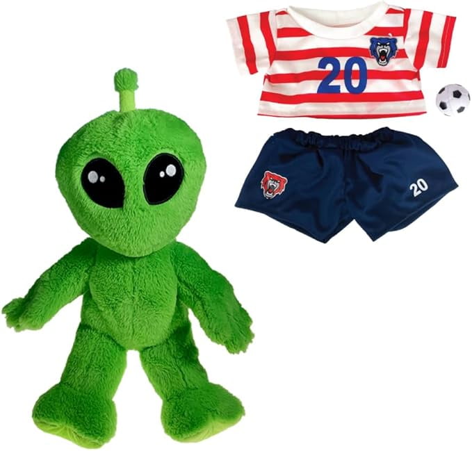 Allen The Alien plush Toy with Red Soccer Uniform - 16 inch Adorable ...