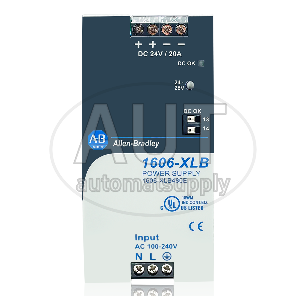 Allen Bradley 1606-XLB480E 480W 24VDC 20A 100-240V AC Input XLB Power ...