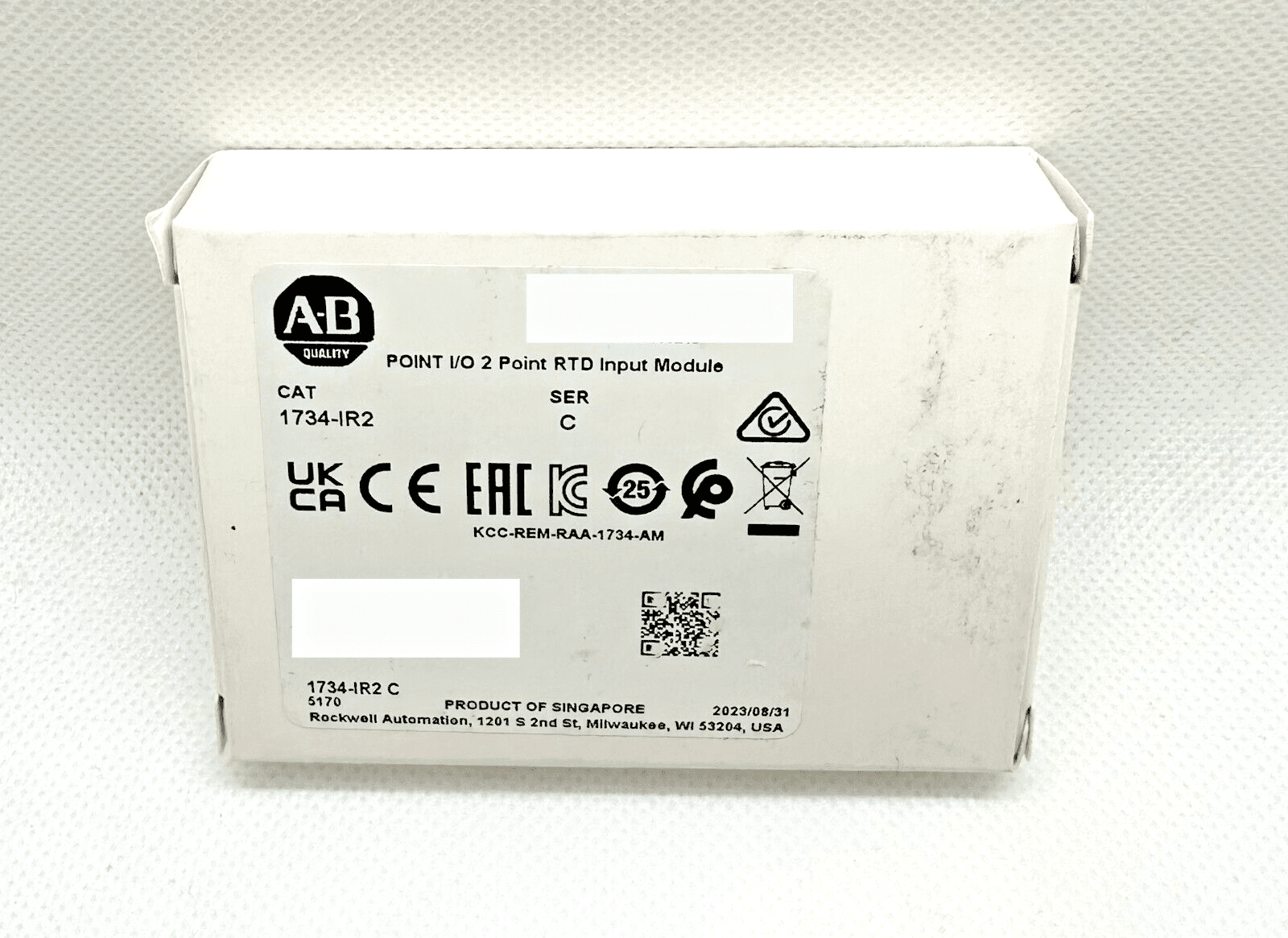 Allen Bradley 1734-IR2 /C POINT I/O 24V DC 2-Ch RTD Input Module ...