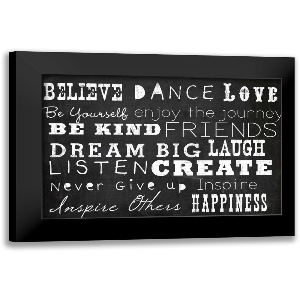 Allen, Candace 14x11 Black Modern Framed Museum Art Print Titled - Chalk Inspiration - Walmart.com