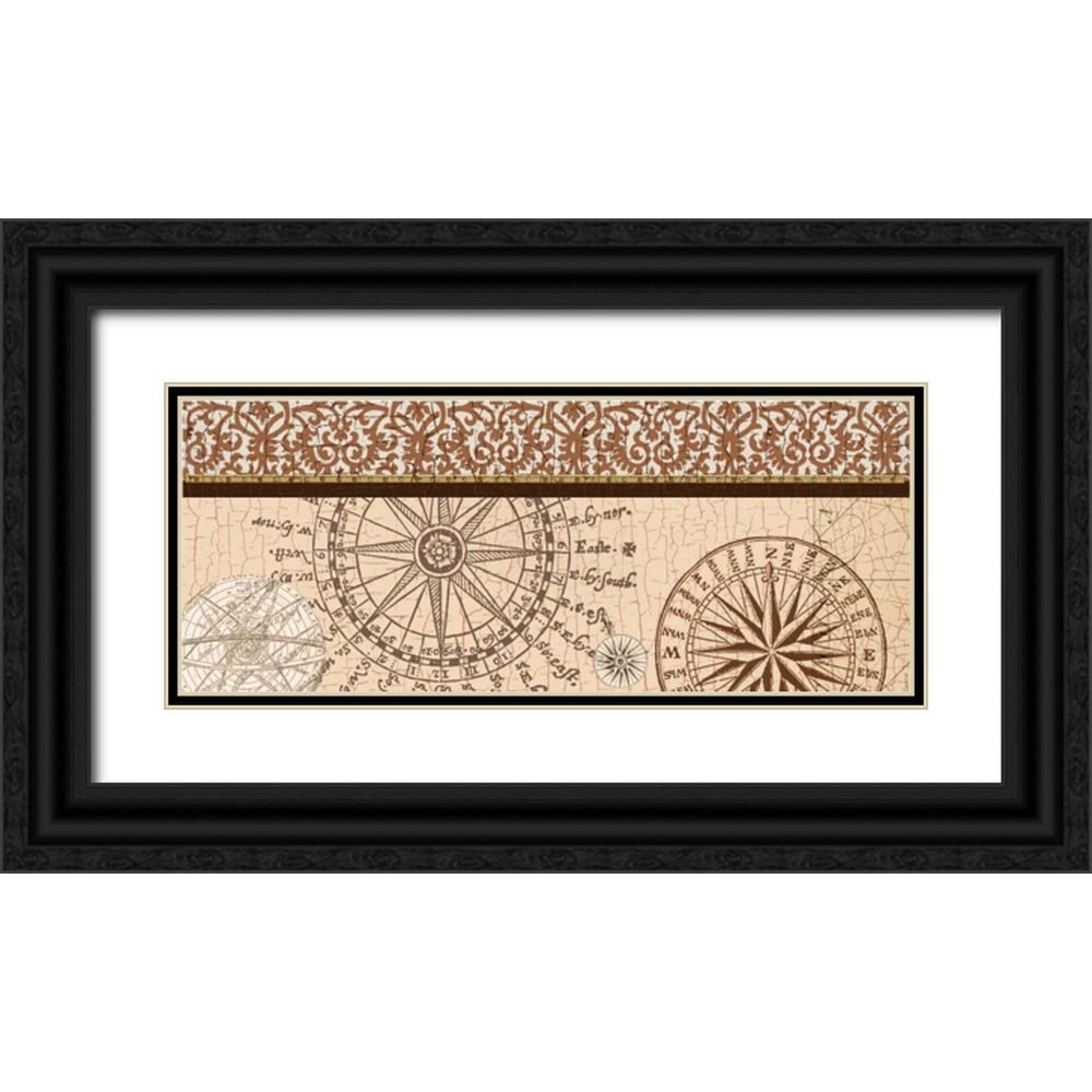 Allen, Candace 24x12 Black Ornate Wood Framed with Double Matting ...
