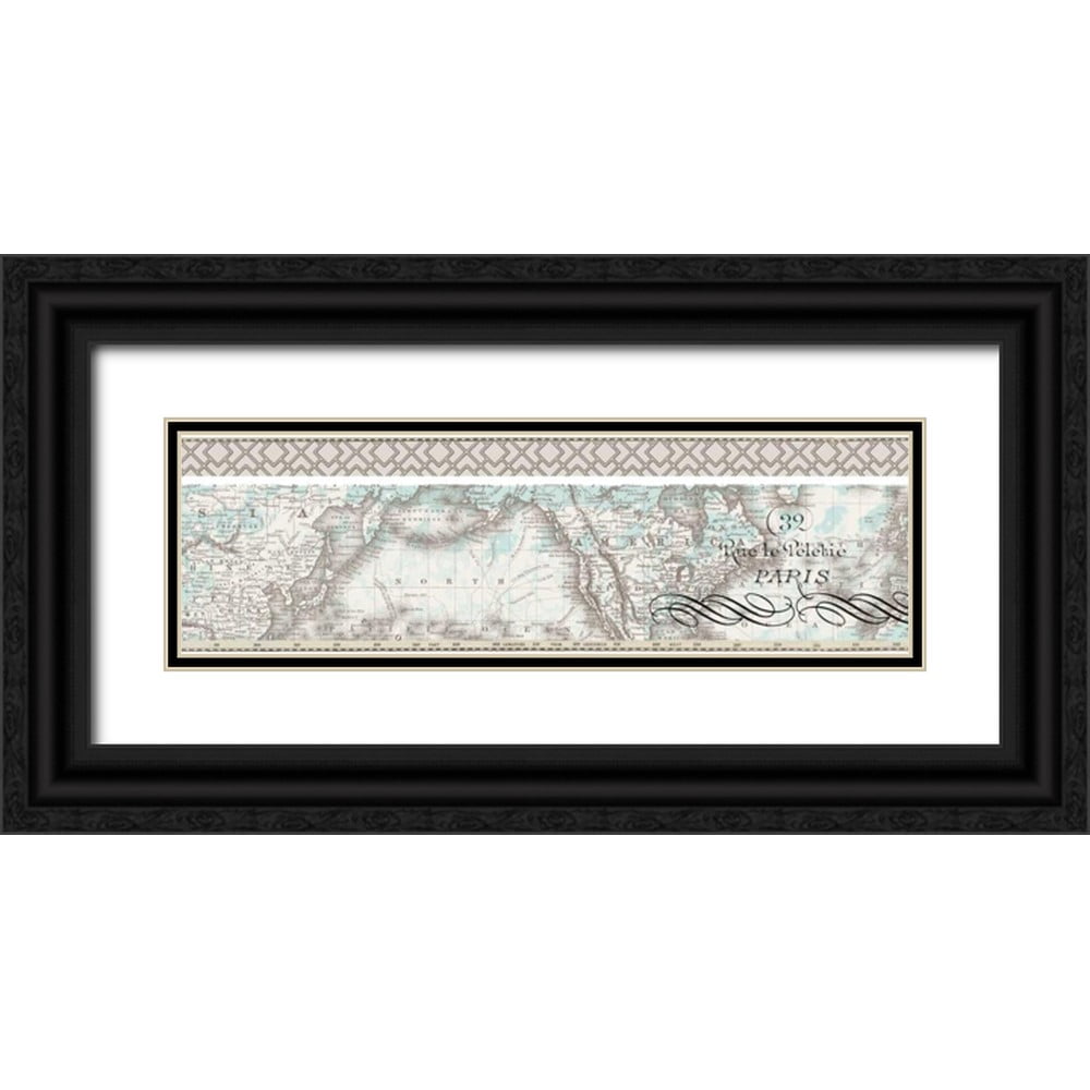 Allen, Candace 32x12 Black Ornate Wood Framed with Double Matting ...