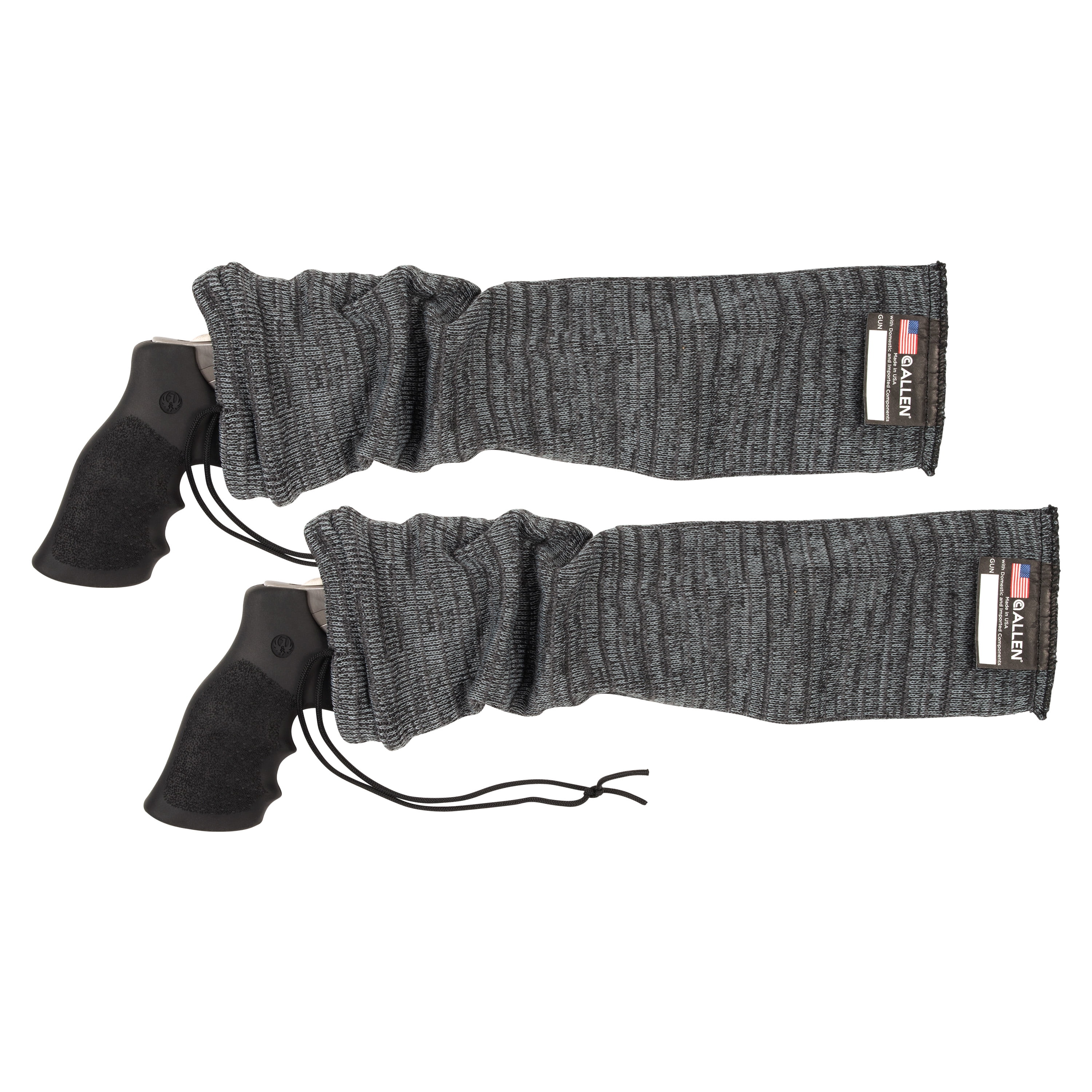 Allen Company 14" Knit Firearm Sock, 2-Pack, Heather Gray Handgun Gun ...