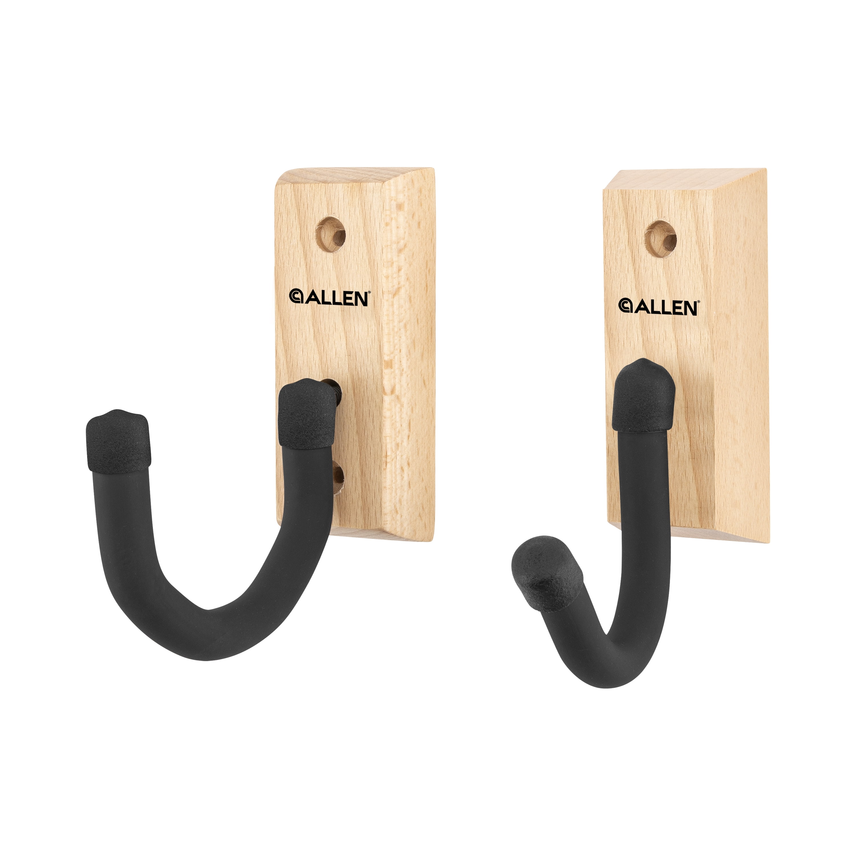 Allen Company Defender Hooks with Wooden Mounting Plaque, 2-Hooks Per ...